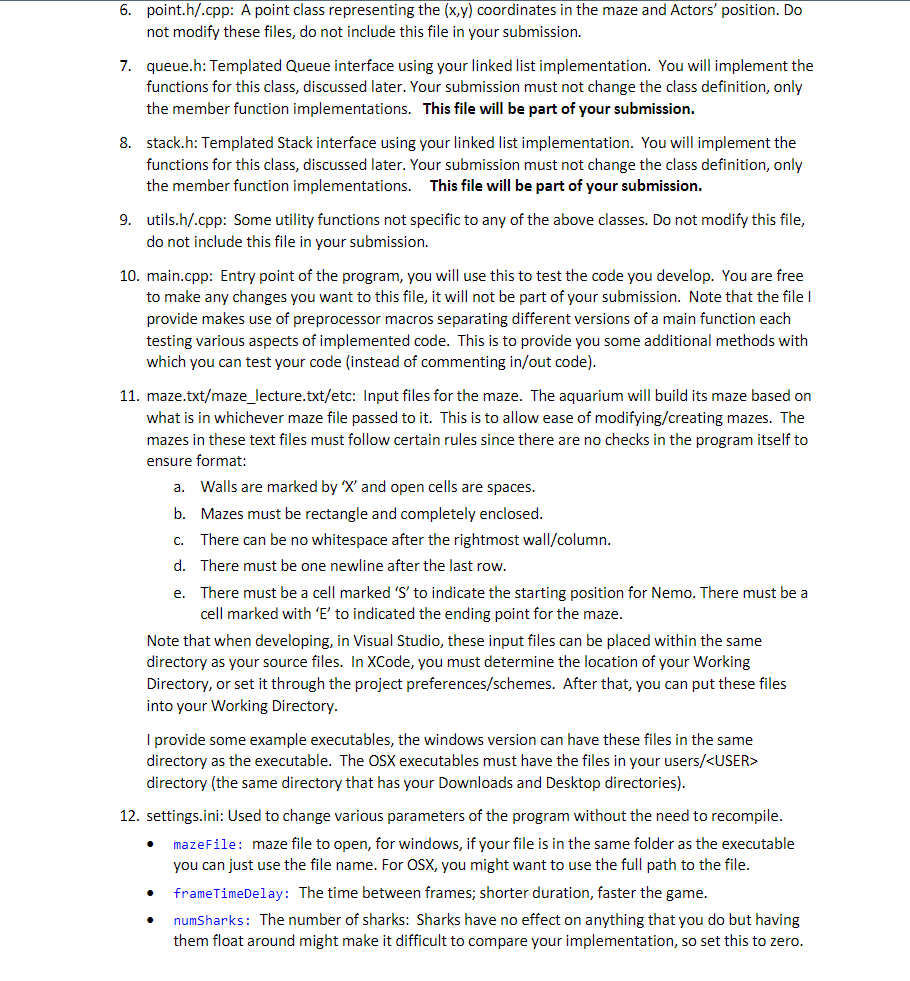 . Programming Project 4: Breadth First Finding Nemo | Chegg.com