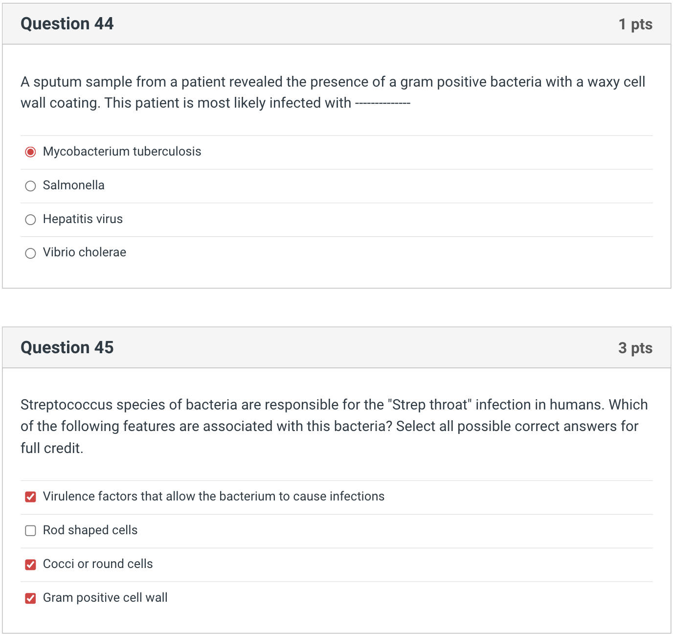 Solved A sputum sample from a patient revealed the presence | Chegg.com