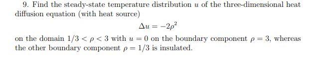 Solved 9. Find the steady-state temperature distribution u | Chegg.com