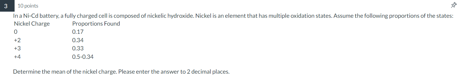 Solved In a Ni-Cd battery, a fully charged cell is composed | Chegg.com