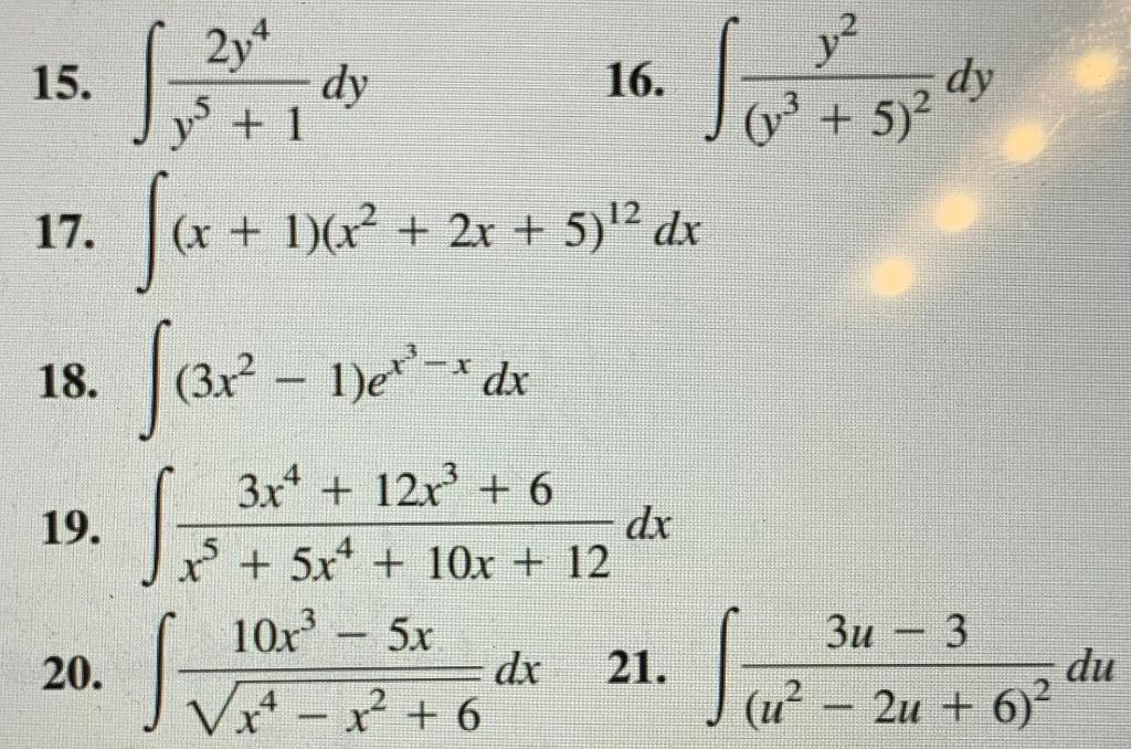 Solved find the indicated integral and check your answer | Chegg.com