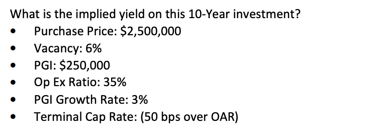 Solved What is the implied yield on this 10 -Year | Chegg.com