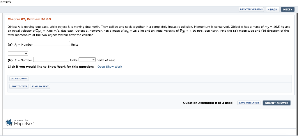 Solved inment PRINTER VERSION 4 BACK NEXT Chapter 07, | Chegg.com