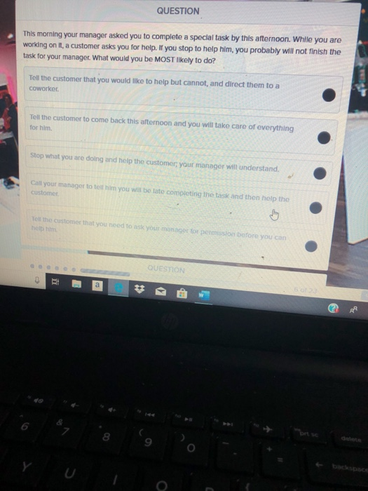 Solved QUESTION This morning your manager asked you to | Chegg.com