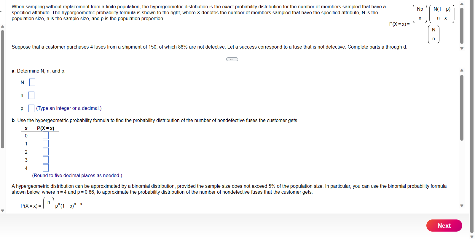 Solved When sampling without replacement from a finite | Chegg.com