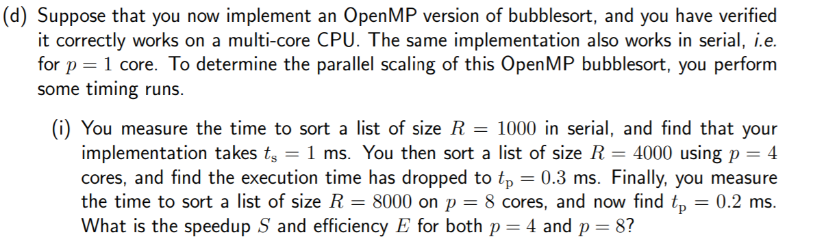 Solved This question concerns a GPGPU implementation of the | Chegg.com