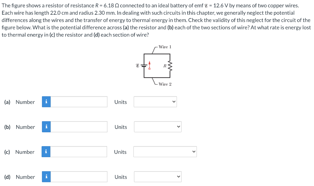 Solved The figure shows a resistor of resistance R = 6.182 | Chegg.com