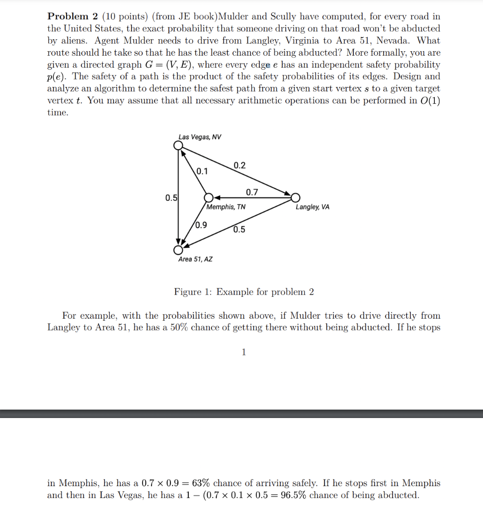Solved Problem 2 (10 points) (from JE book)Mulder and Scully | Chegg.com