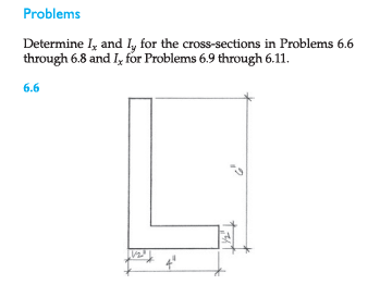 Solved Problems Determine I, and I, for the cross-sections | Chegg.com
