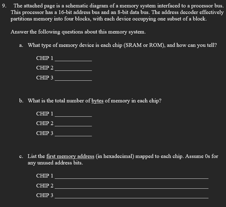 Solved 9. The attached page is a schematic diagram of a | Chegg.com
