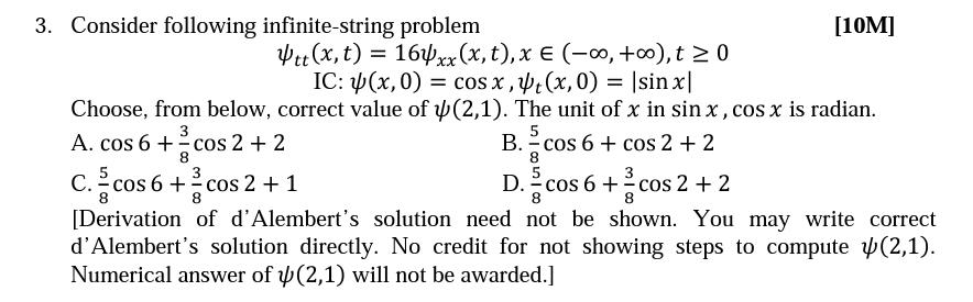 Solved = 3 3. Consider following infinite-string problem | Chegg.com