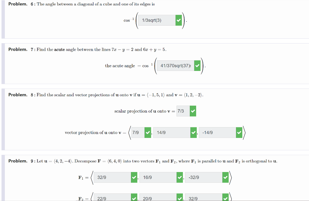 Solved Problem 3 If U V And W Are Unit Vectors As Shown