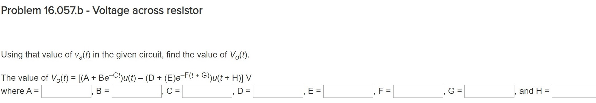 Solved Problem 16.057- DEPENDENT MULTI-PART PROBLEM - ASSIGN | Chegg.com