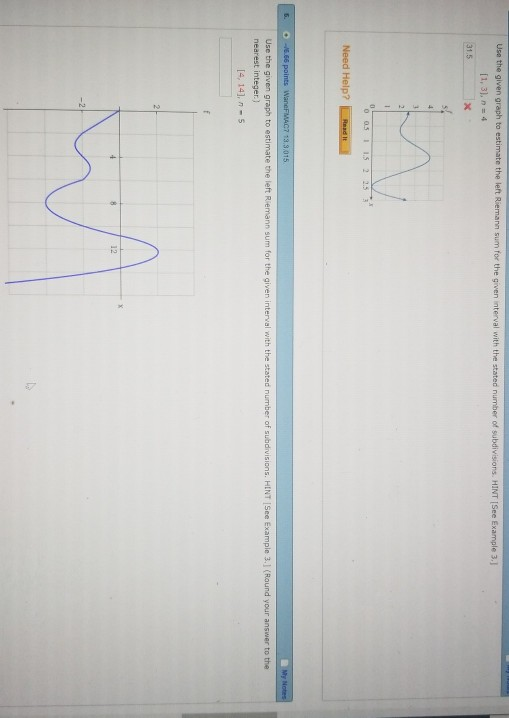 Solved Use the given graph to estimate the left Riemann sum | Chegg.com