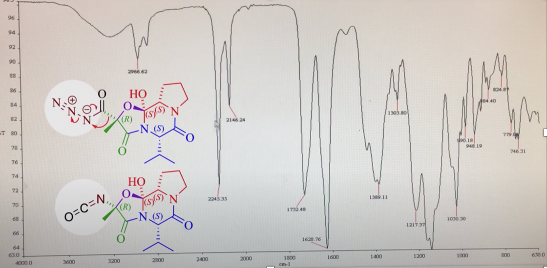 Solved what is the correct notation of the IR spectra of the | Chegg.com