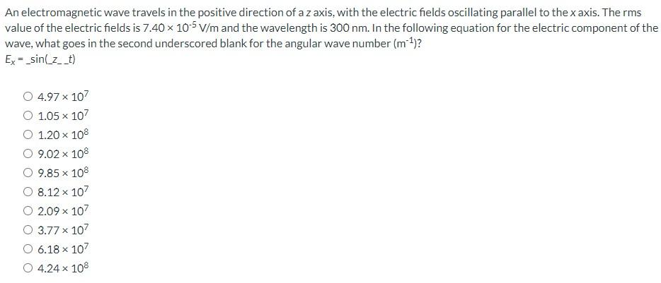 An electromagnetic wave travels in the positive | Chegg.com