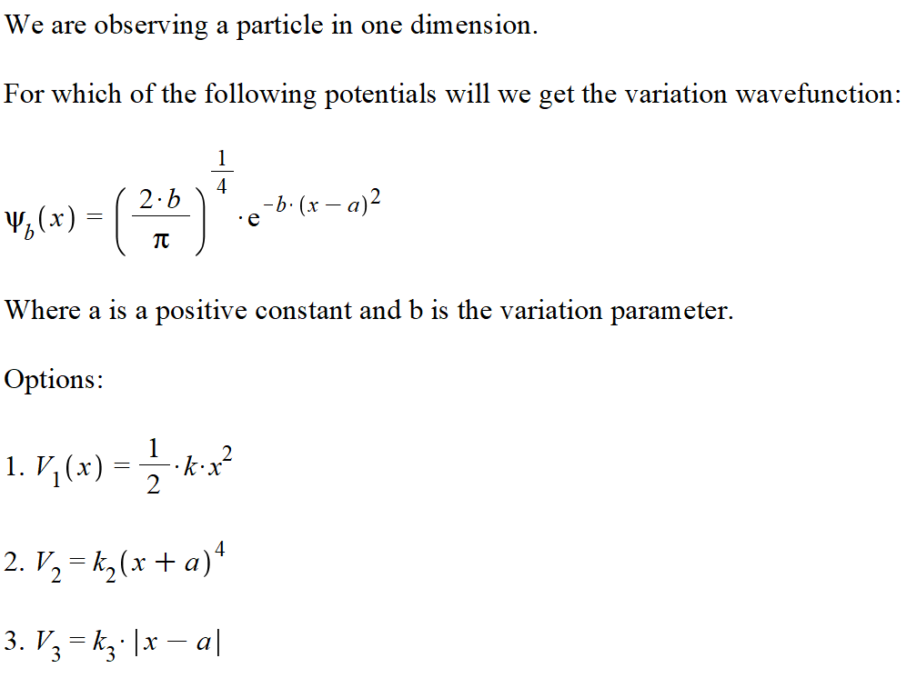 Solved We are observing a particle in one dimension. For | Chegg.com