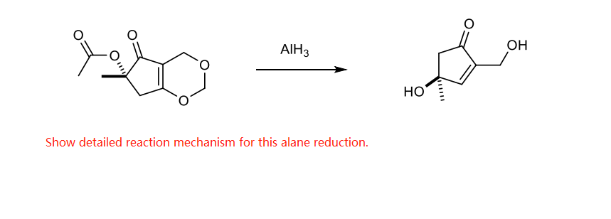 Solved AIH3 ОН » HO Show detailed reaction mechanism for | Chegg.com