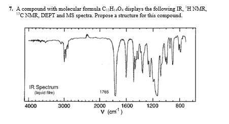 Solved 7. A compound with molecular formula C :H40 displays | Chegg.com