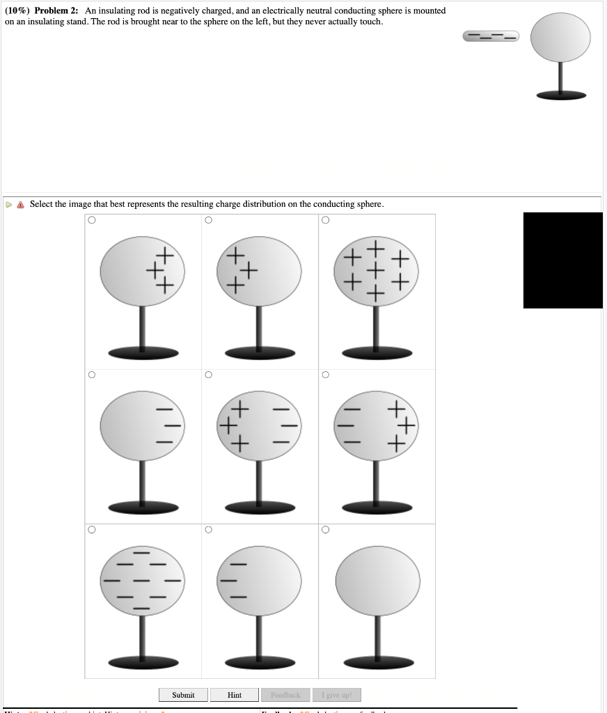 Solved (10\%) Problem 2: An insulating rod is negatively | Chegg.com Solved (10\%) Problem 2: An insulating rod is negatively | Chegg.com