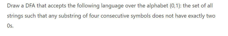 Solved Draw a DFA that accepts the following language over | Chegg.com