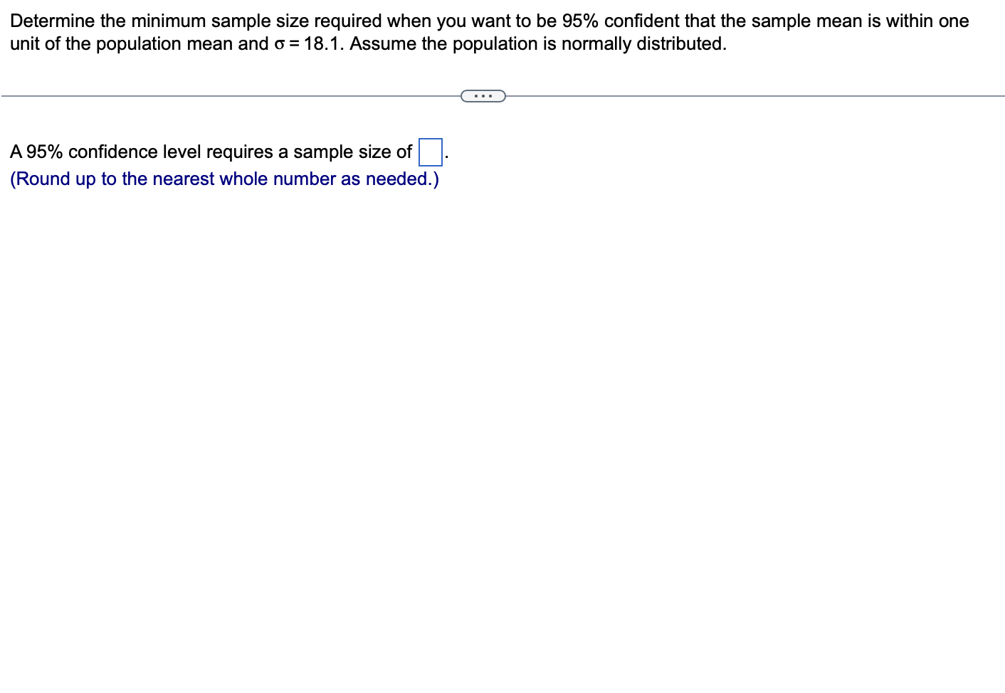 Solved Determine the minimum sample size required when you | Chegg.com