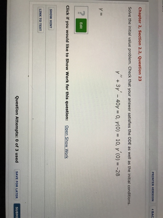 Solved Printer Version Bac Chapter 2 Section 22 Question 1884