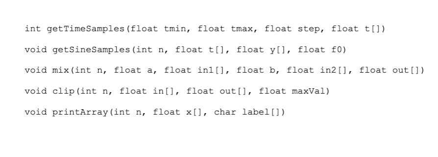 int getTime Samples (float tmin, float tmax, float | Chegg.com