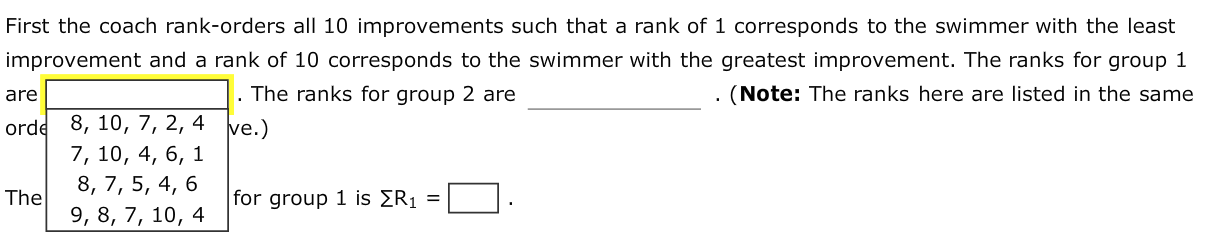 Solved 4 A Nonparametric Procedure For Two Independent 