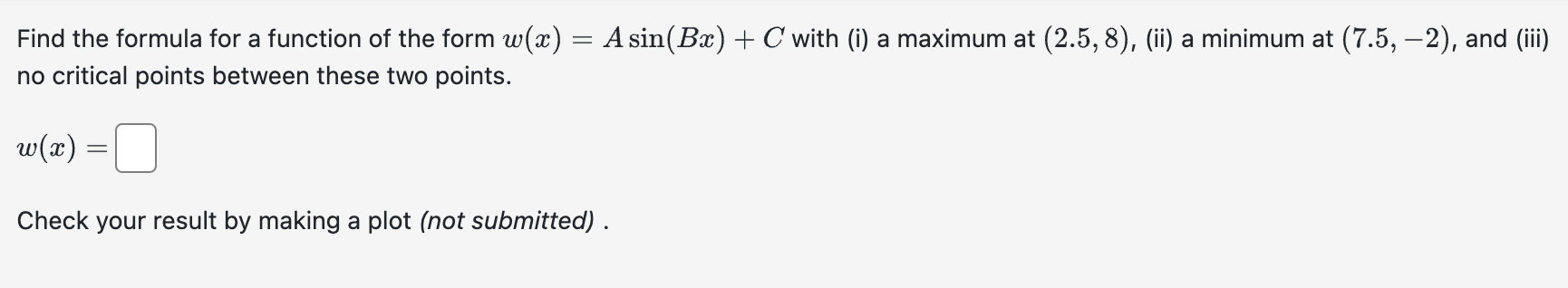 Solved Find the formula for a function of the form | Chegg.com