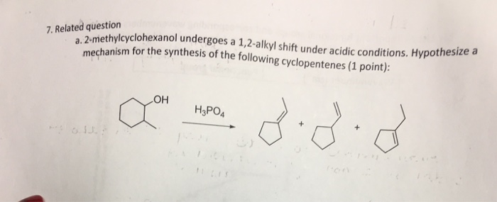 Solved periment 6 hydration of 4-methylcyclohexanol Write a | Chegg.com