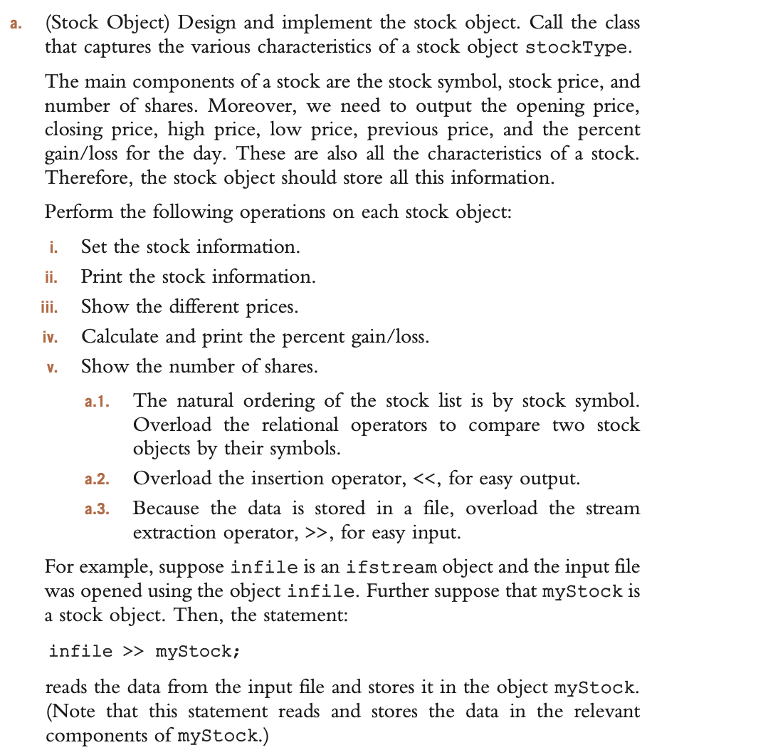 (Stock Market) Write a program to help a local stock | Chegg.com