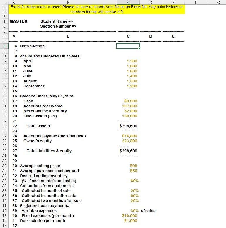 Solved Module 7 Excel Spreadsheet Instructions Below you | Chegg.com