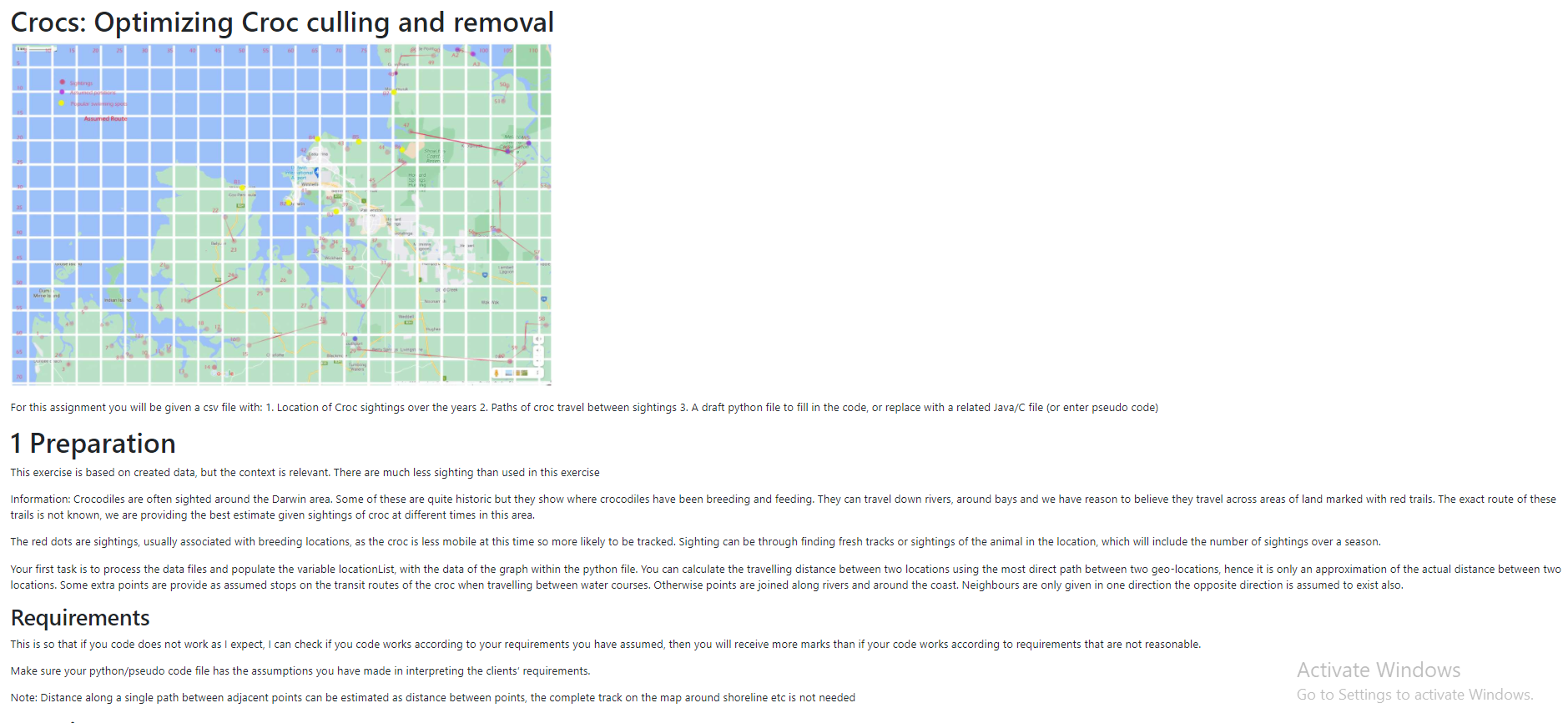 Crocs: Optimizing Croc culling and removal For this | Chegg.com