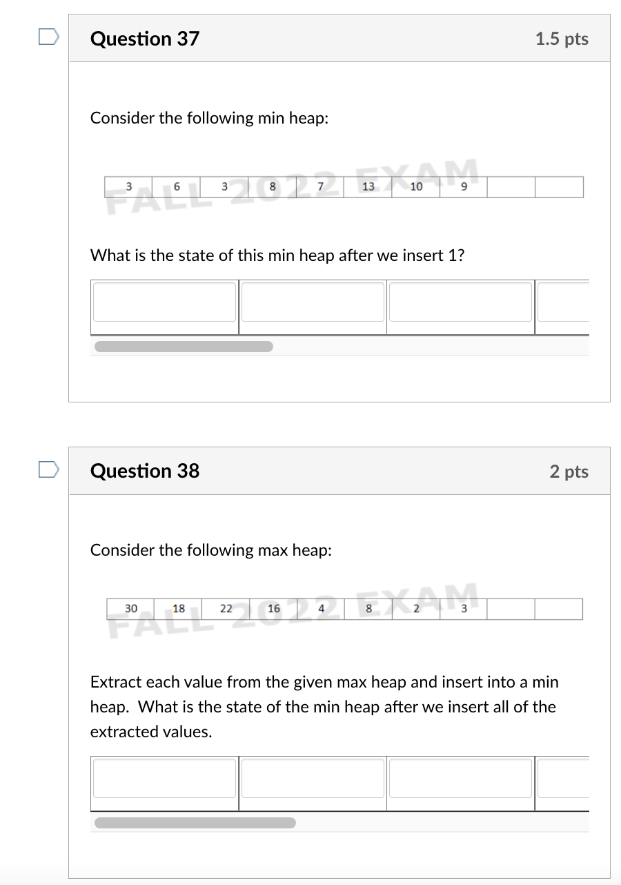 Solved Consider the following min heap: What is the state of | Chegg.com