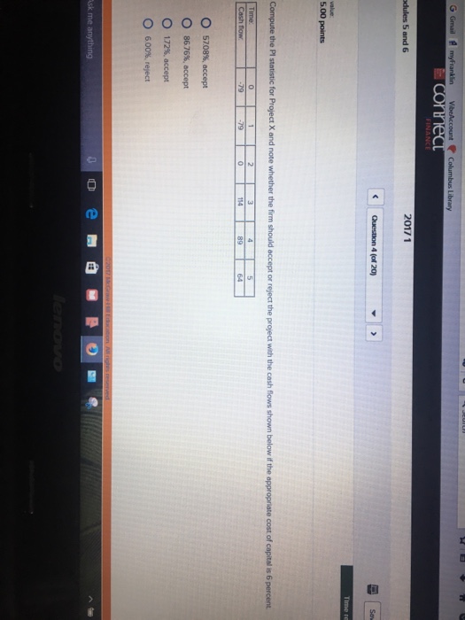 Solved Compute the PI statistic for Project X and note | Chegg.com