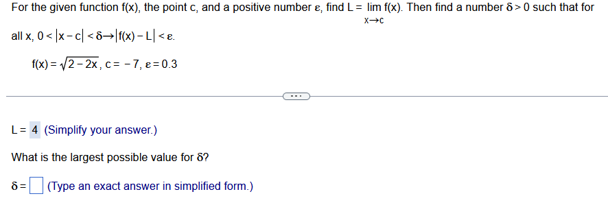 Solved For the given function f(x), the point c, and a | Chegg.com