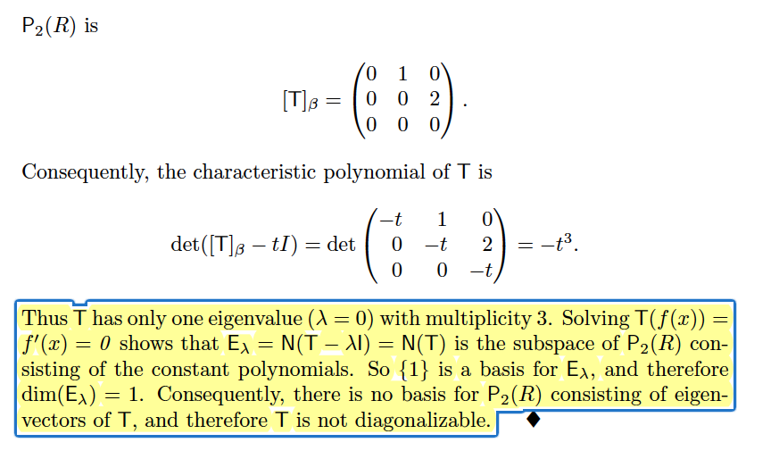 Solved Let T be the linear operator on P2(R) defined by | Chegg.com