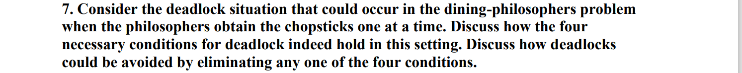 Solved Consider the deadlock situation that could occur in | Chegg.com