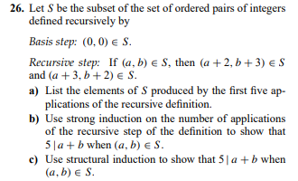 Solved 26. Let S be the subset of the set of ordered pairs | Chegg.com