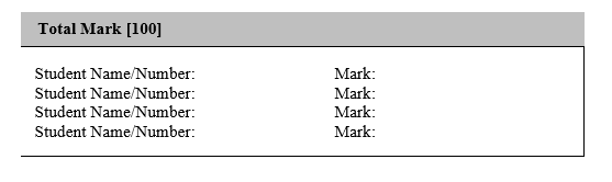 Solved Task 7: Individual [20 marks] Each student must | Chegg.com