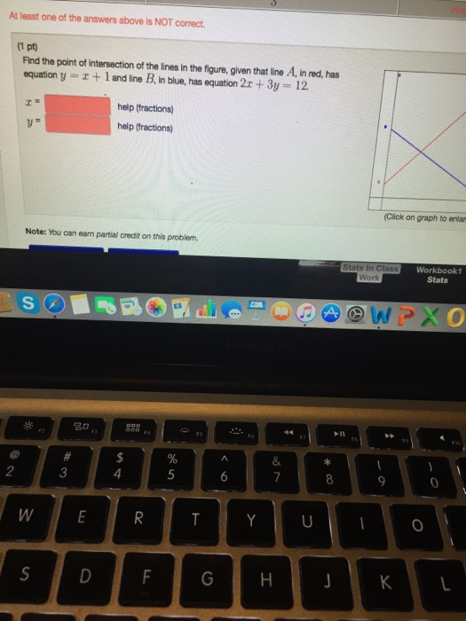 Solved Find the point of intersection of the lines in the | Chegg.com