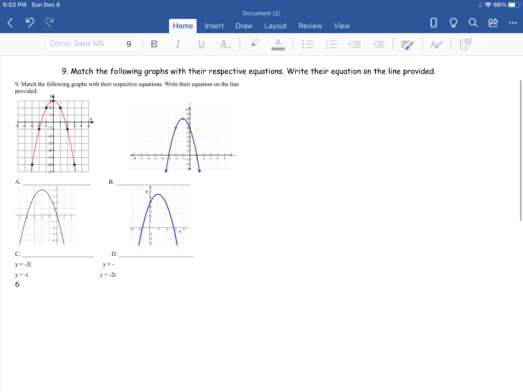Solved 6:03 PM Sun Dec 6 66% Document (2) Home 14 Insert | Chegg.com