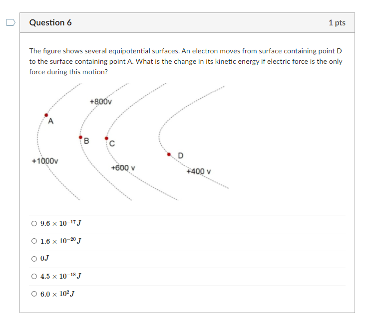 Solved Question 6 1 Pts The Figure Shows Several