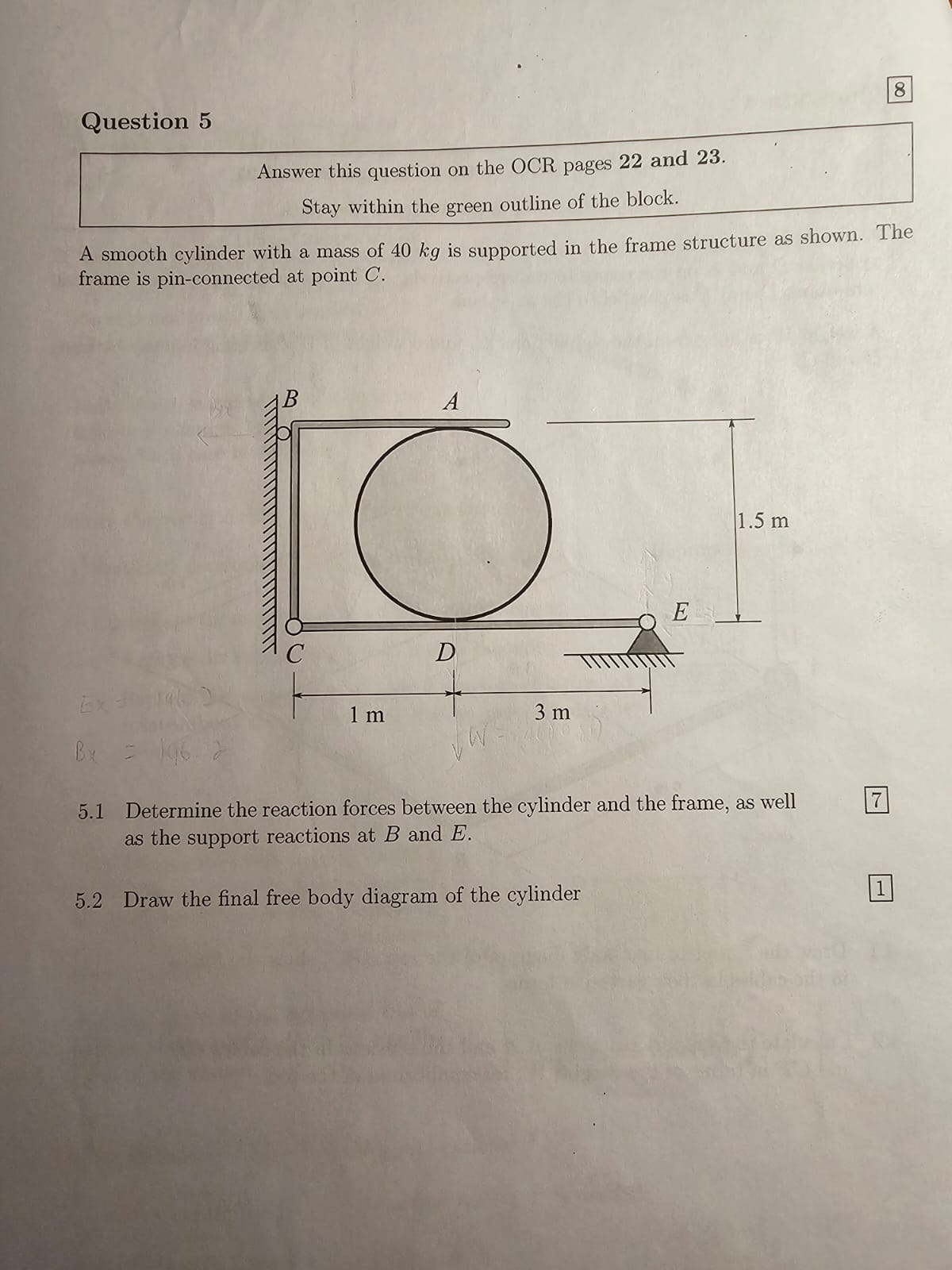 Solved Answer this question on the OCR pages 22 and 23. Stay | Chegg.com