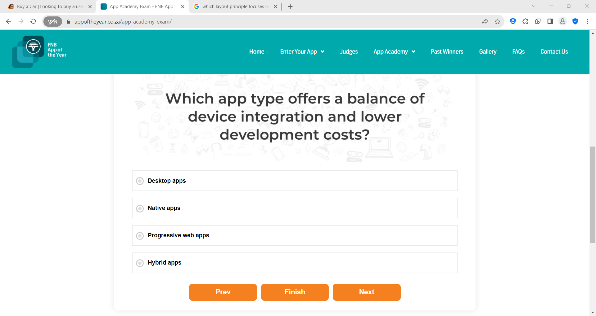 Solved Which app type offers a balance of device integration | Chegg.com