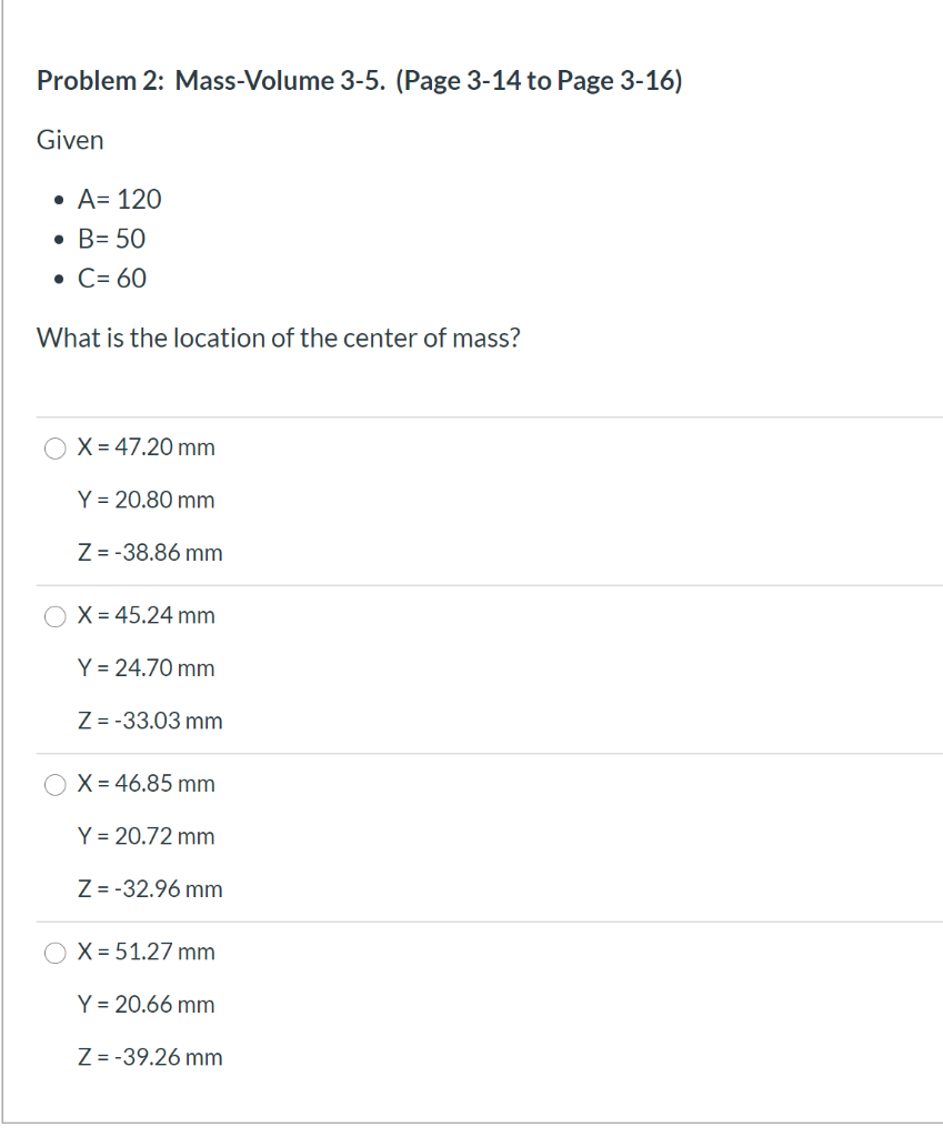 Solved Problem 2: Mass-Volume 3-5. (Page 3-14 to Page 3-16) | Chegg.com