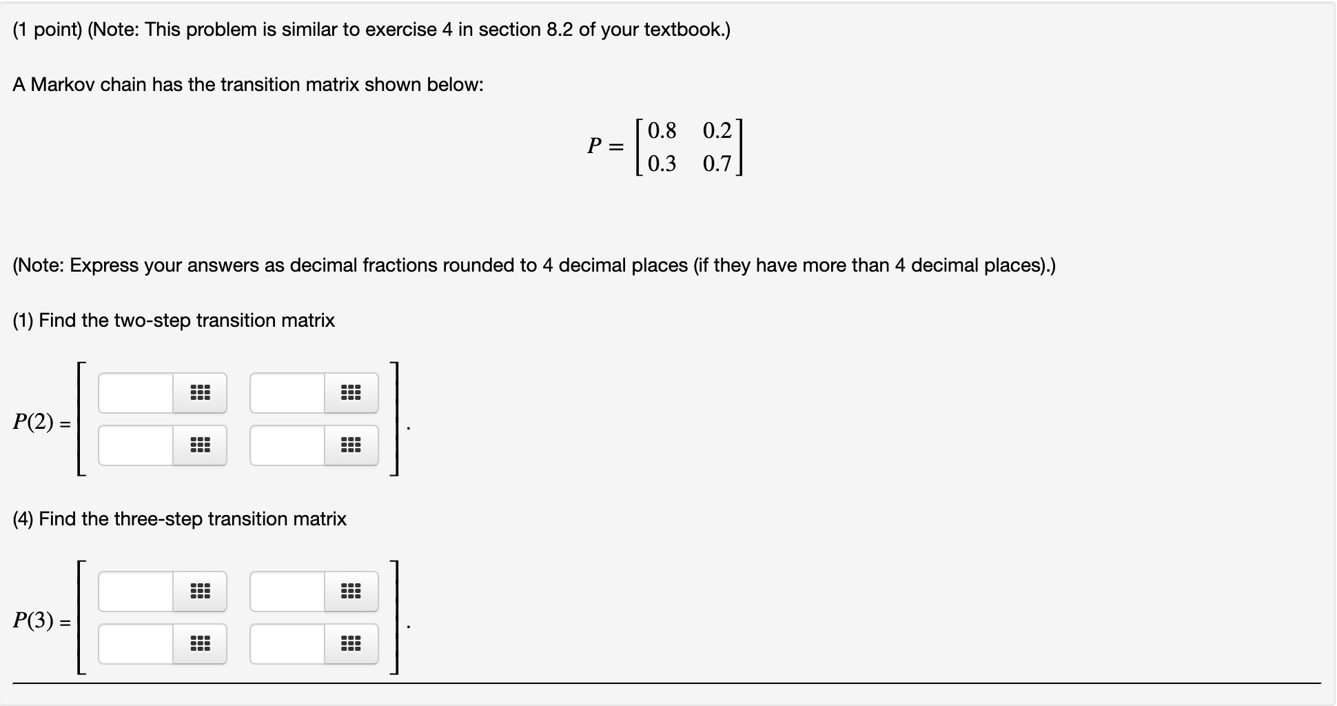 Solved (1 point) (Note: This problem is similar to exercise | Chegg.com
