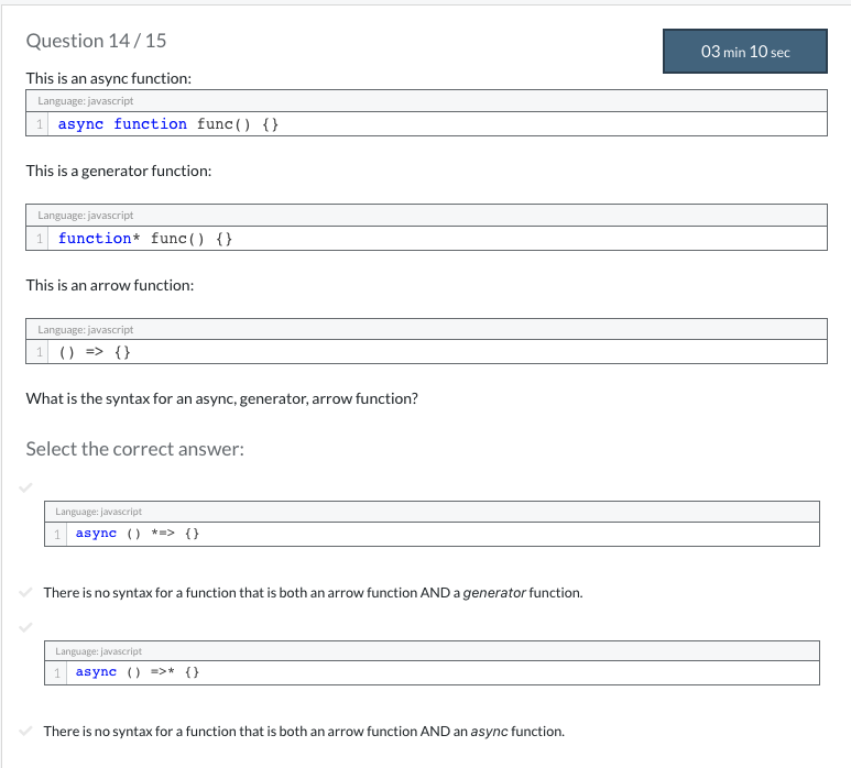 Solved Question 14/15 03 min 10 sec This is an async | Chegg.com