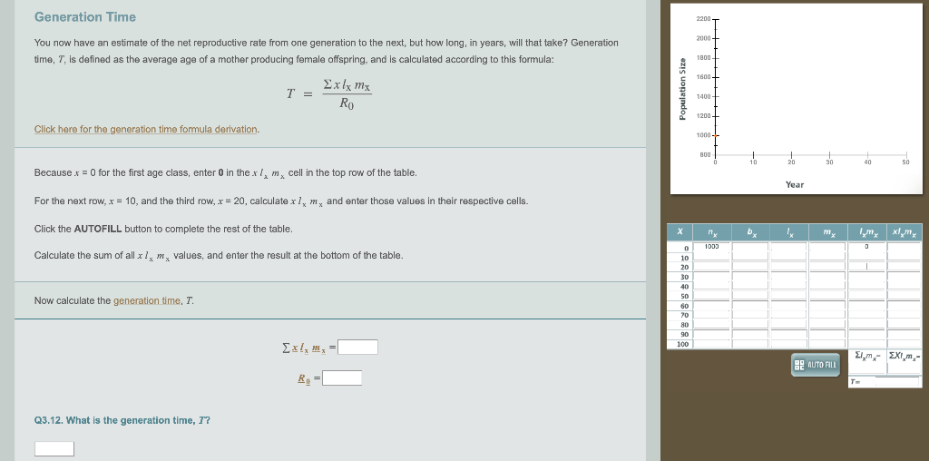 Generation Time 2200 2000 You now have an estimate of | Chegg.com